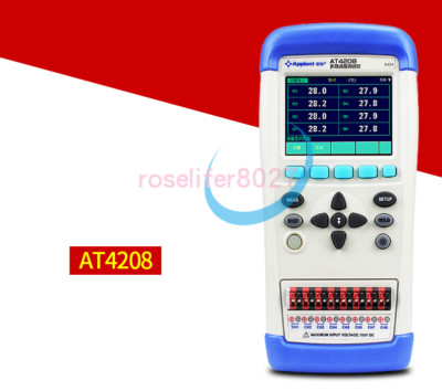 AT4208 Handheld 8-channel Thermometer Temperature Meter Thermocouple ...