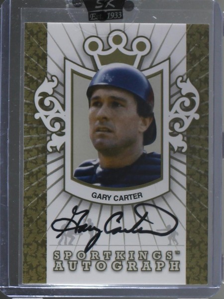 2008 Sportkings Series B - Autographs Gold #A-GC Gary Carter /10 (AU ...