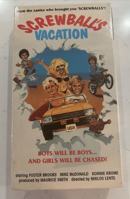 Screwball’s Vacation (1992) VHS Comedy - VERY RARE! Foster Brooks Camp ...