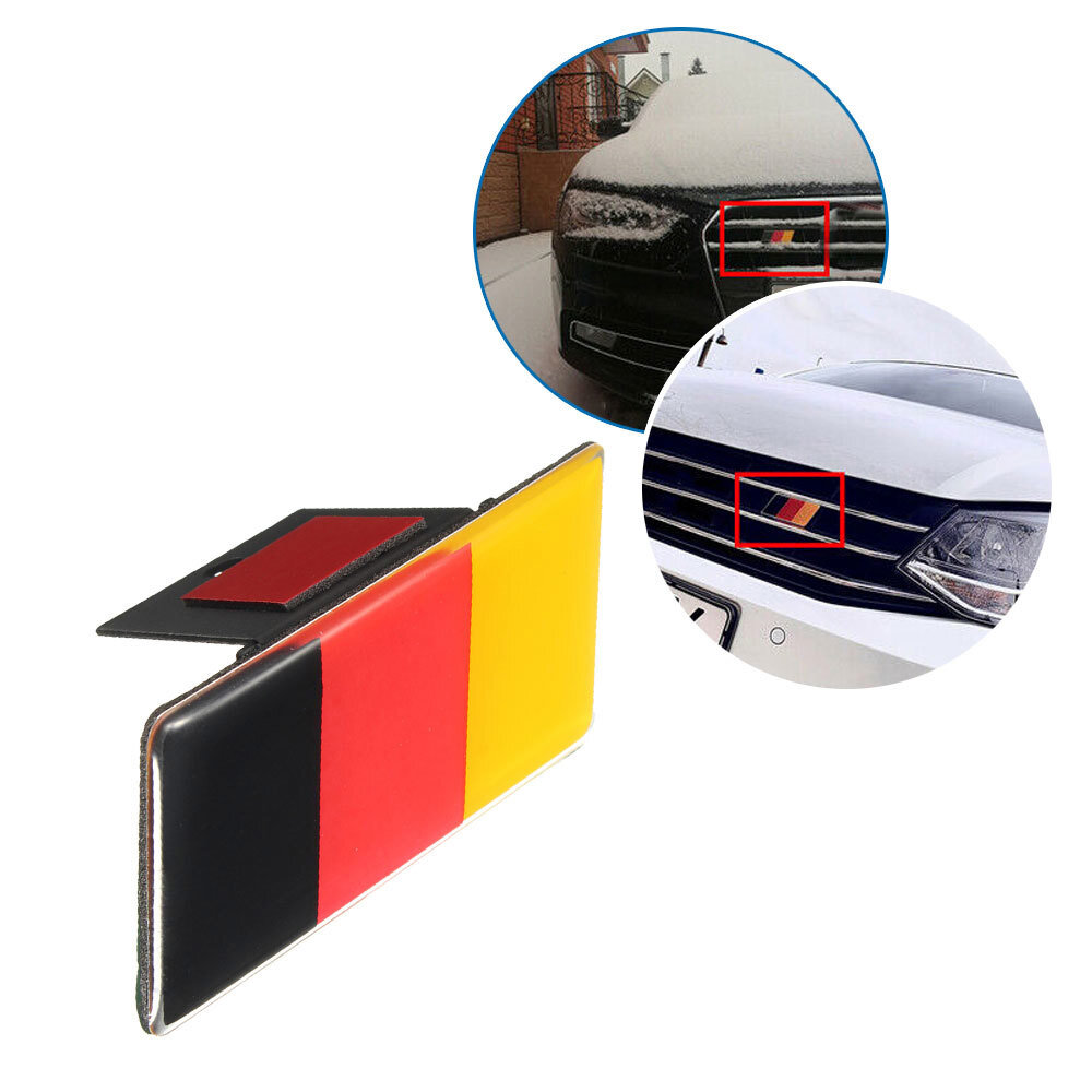 Germany German Flag Logo Car Sticker Auto Front Grill Grille Emblem ...