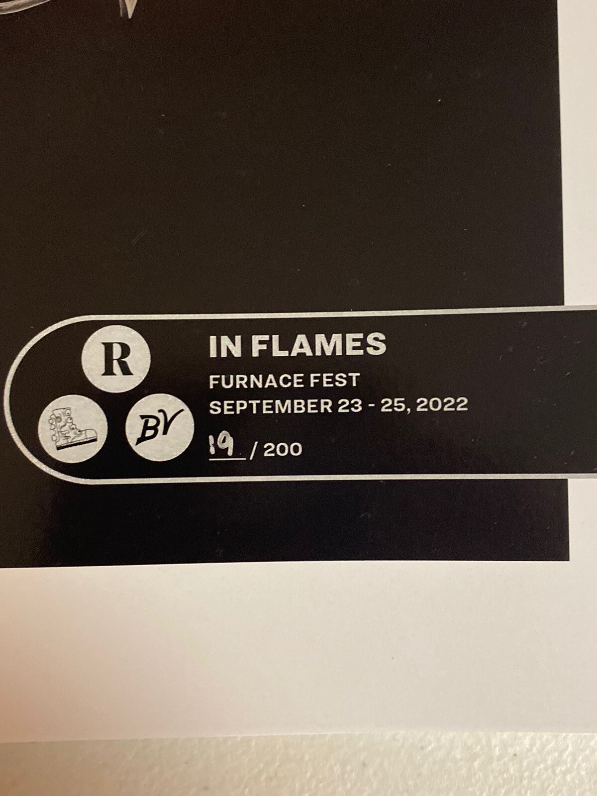 IN FLAMES BAND SIGNED AUTOGRAPHED LITHOGRAPH POSTER WITH JSA COA ...