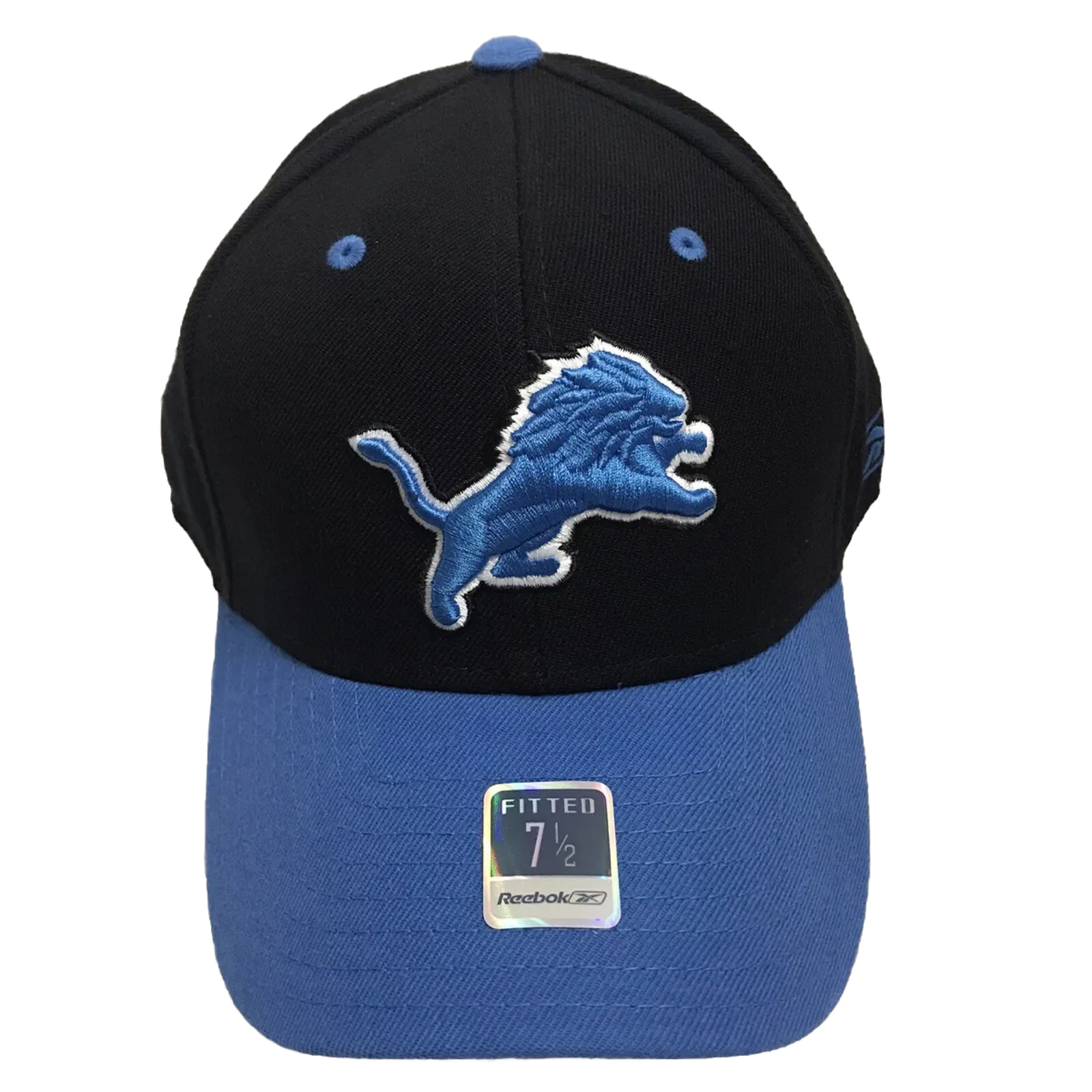 Detroit Lions NFL Reebok On Field Sidelines Curved 7 1/8 Fitted Cap Hat ...