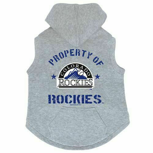 COLORADO ROCKIES DOG CAT PREMIUM BUTTON UP HOODIE SWEATSHIRT CHOOSE ...