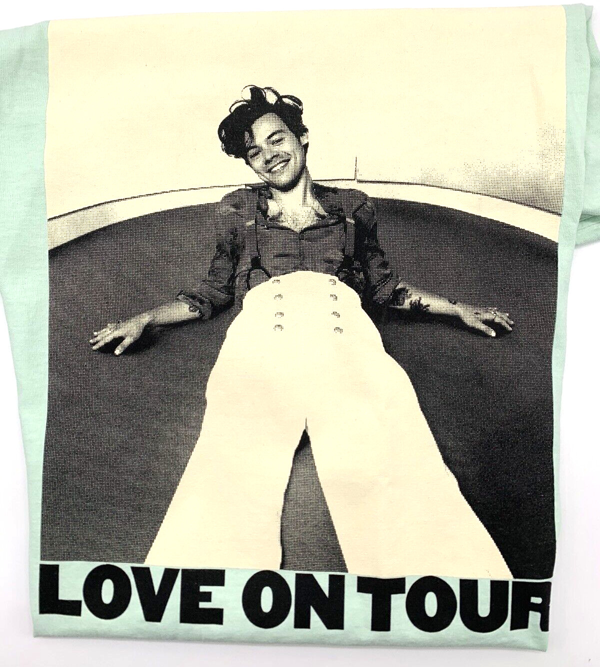 Harry Styles Love On Tour Official Pale Green T-shirt… - Gem
