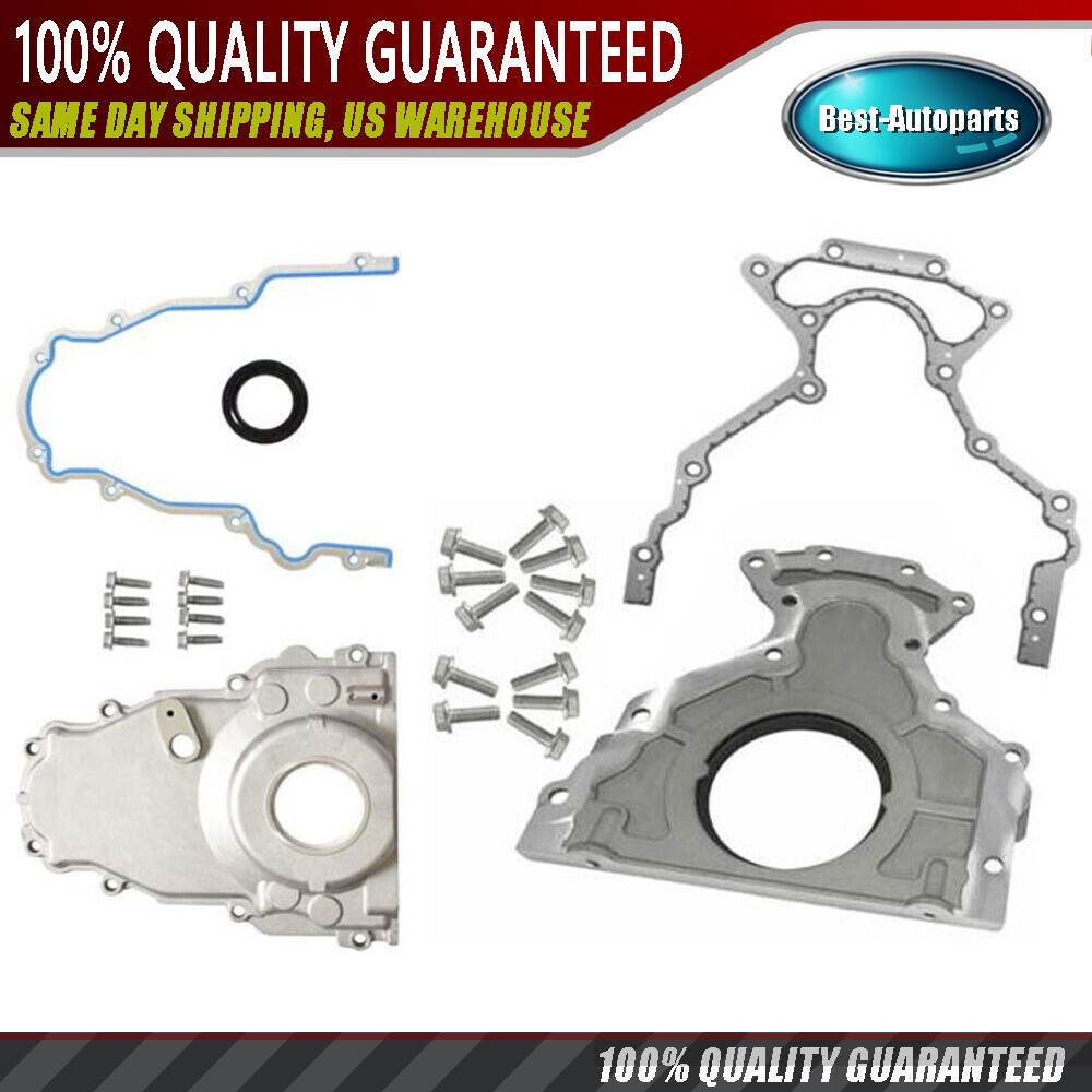 Rear Crankshaft Seal +Non-VVT Front Engine Timing Cover Fits Chevy LS2 ...