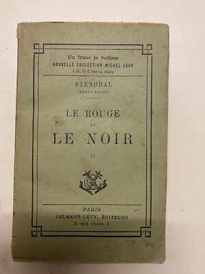 Stendhal Le Rouge Et Le Noir Tome 2 Chez Calmann | eBay