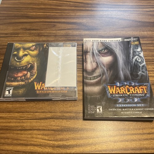 WARCRAFT III 3 Battle Chest - PC 2003 -Reign of Chaos & Frozen Throne w ...