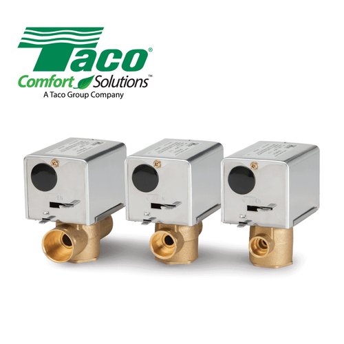 Taco QuickTop 2-Way Zone Valves, Normally Closed, 1/2", 3/4", or 1 ...