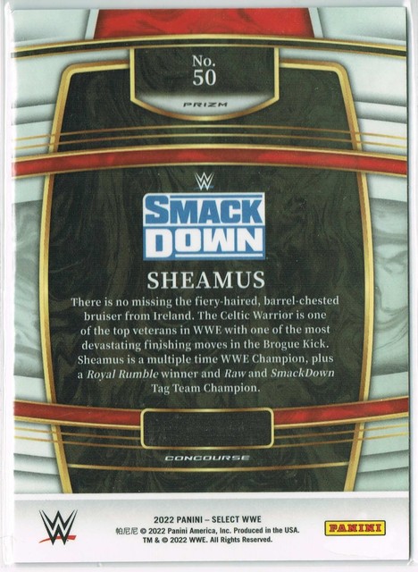 2022 Panini Select WWE - Concourse Tri-Color Prizm #50 Sheamus for sale ...