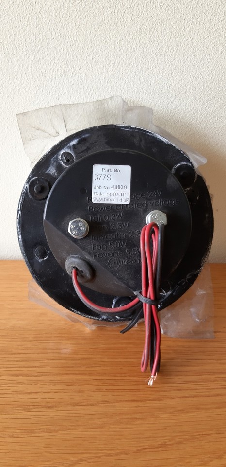 BMAC LED Rear Fog Light 24v - BMAC part no. 377S - 135mm - to fit bus ...
