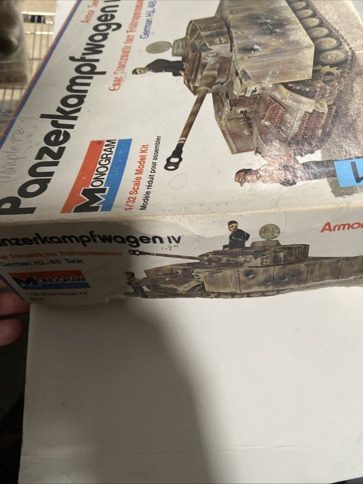MONOGRAM 1/32 PANZER IV HL48 PANZERKAMPFWAGEN IV ARMOR SERIES KIT 8218 ...