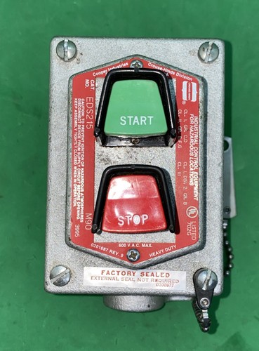 EATON CROUSE-HINDS EDS215 EXPLOSION PROOF PUSH BUTTON STATION | eBay
