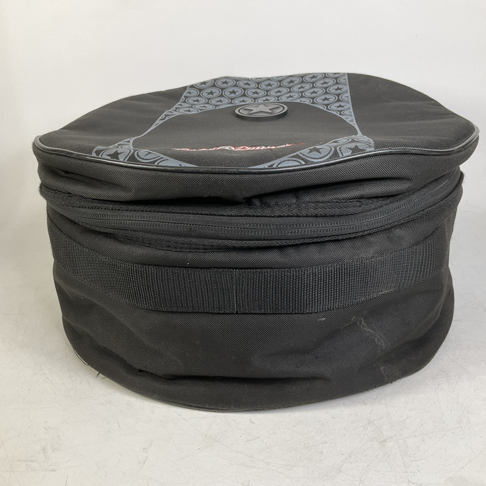 Peace 14" Snare Drum Black and Gold Animal Skin 10 Lug With Roadrunner ...