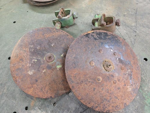 John Deere Planter Covering Discs Lister Bedder Attachment | eBay