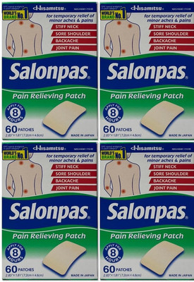 300 Salonpas Pain Relieving Patch , 8 Hour Pain Relief EXP 9/24 (5 ...