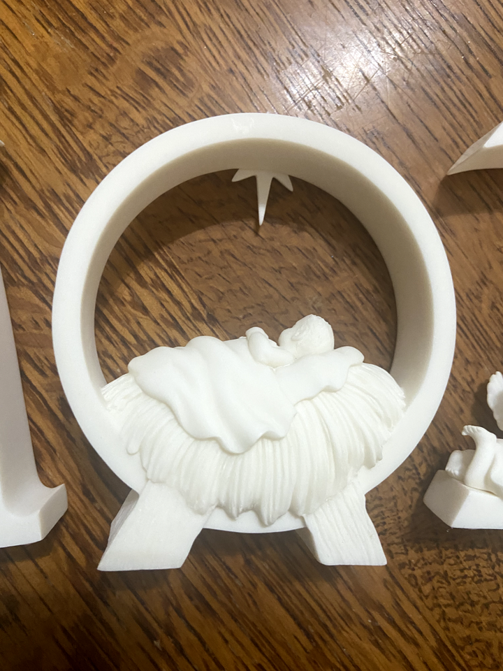 4 piece Nativity NOEL set by Roman Inc, Millenium Collection #43732 ...