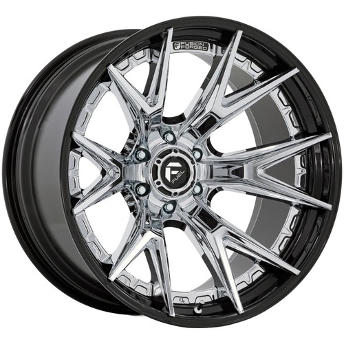 Fuel Fusion Forged FC402 Catalyst 20x9 6x5.5" Chrome/Black Wheel Rim 20 ...