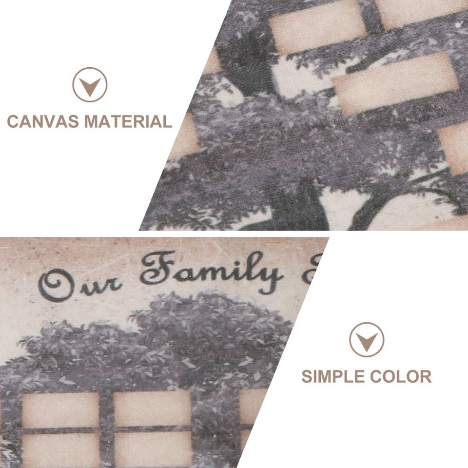 Genealogical Tree Picture Family Decor Blank Chart with Pictures | eBay ...