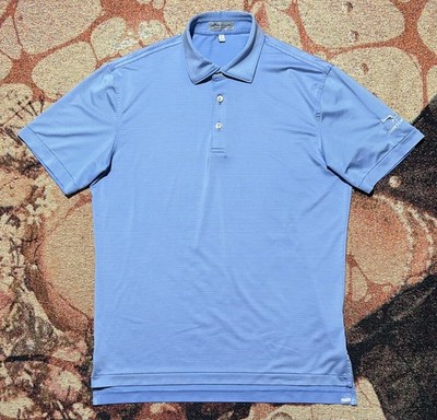 Peter Millar Hawk's Landing Golf Polo Blue Size Small | eBay