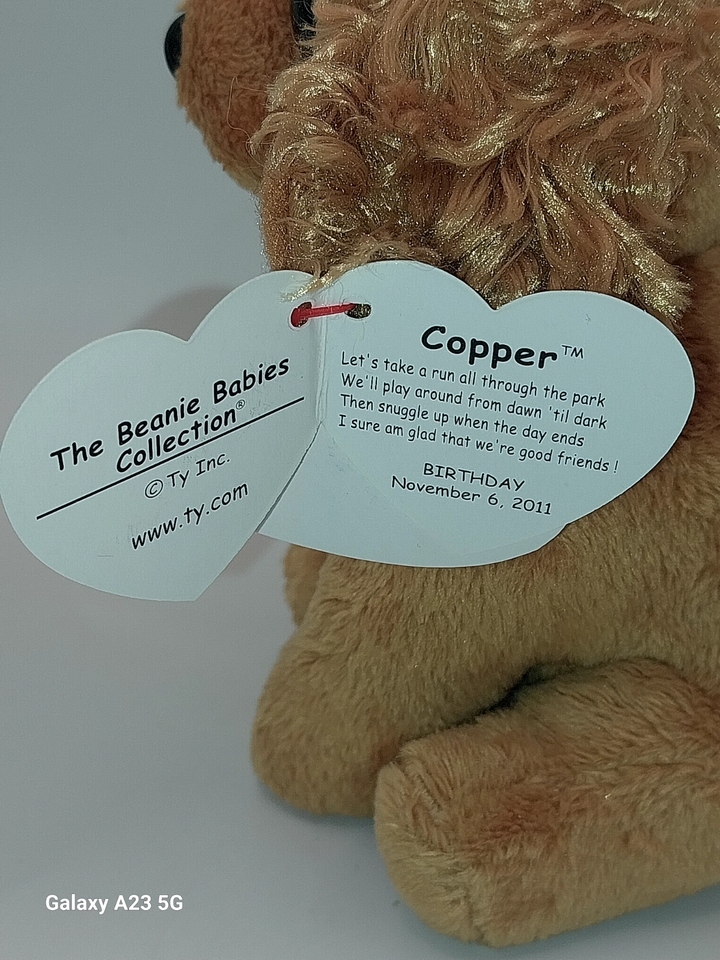ty Original Beanie Baby~COPPER~B-Day~Novemer 6, 2011~Beanie Collection ...