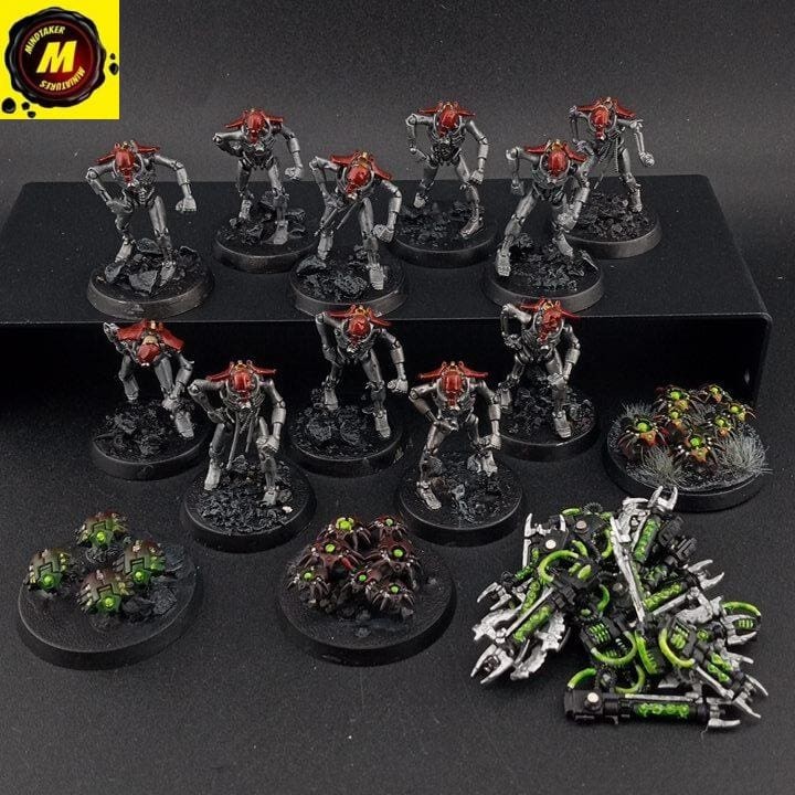 Necron Warriors and Scarab Swarms (x11+3) (Converted) - #153529 ...