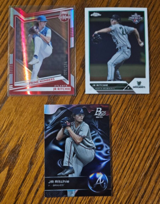JR Ritchie -2023 Bowman Platinum +Pro Debut Chrome +Elite Prime Numbers ...