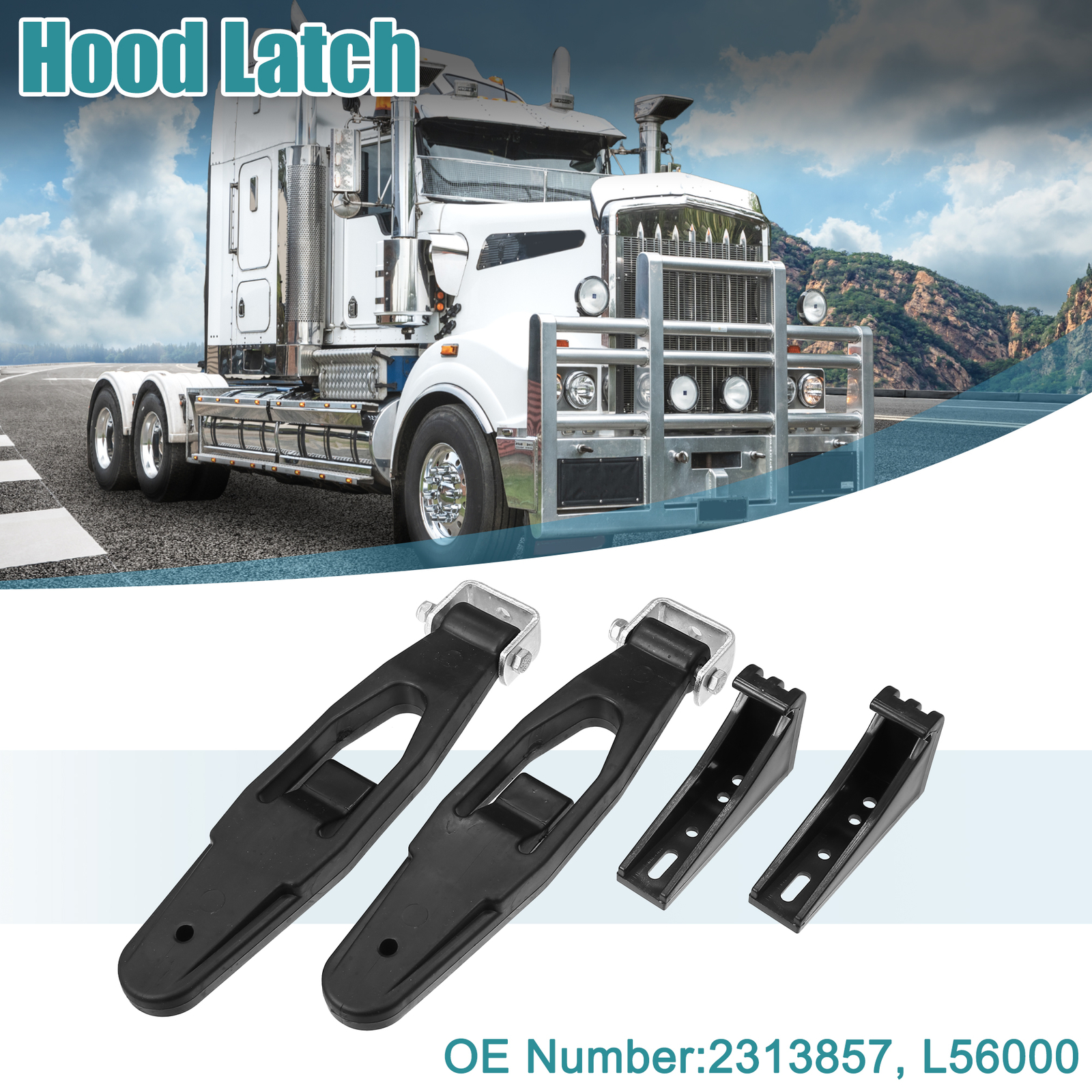 Engine Hood Latch Base Assembly Kit 2313857 315-5401 for Peterbilt 357 ...