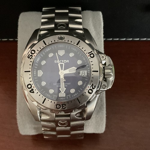Sector 600 SS Divers Watch, Blue Dial, Completely Refurbished, Quartz ...