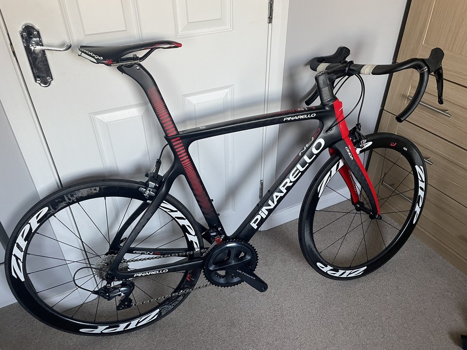 Pinarello Gan S Carbon Road Bike, Ultegra, Pro logo Saddle, Zipp Wheels ...