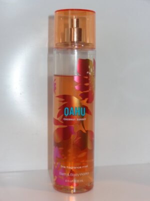 Bath & Body Works Fragrance Mist Perfume Spray OAHU Coconut Sunset 8 oz ...