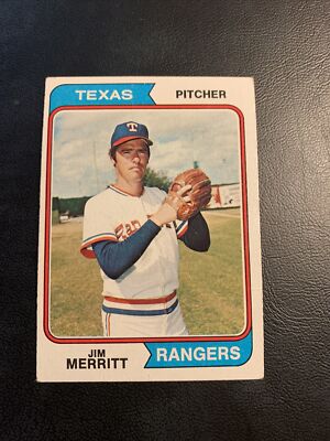 #318 Creased Jim Merritt Texas Rangers ,, 1974 Topps Cb26 | eBay