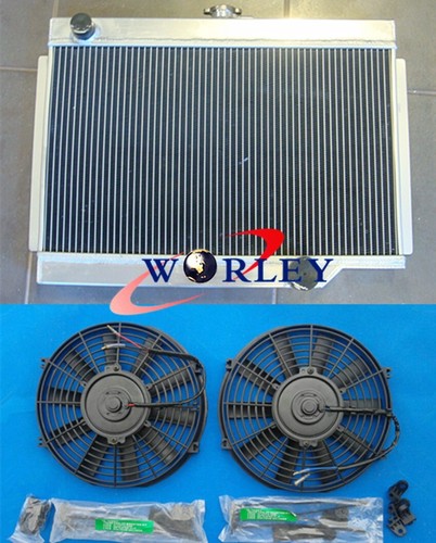 3 ROW Aluminum Radiator + FANS For HOLDEN EJ/EH 179 2.9L L6 1962-1965 ...