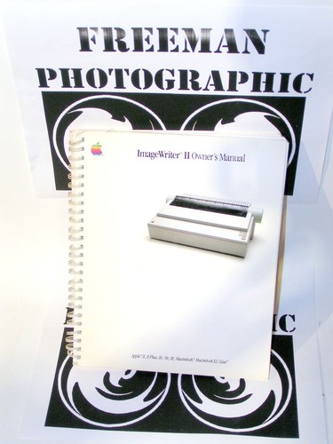 Apple Macintosh ImageWriter II (2) Owner's Manual Vintage Rare Mac ...
