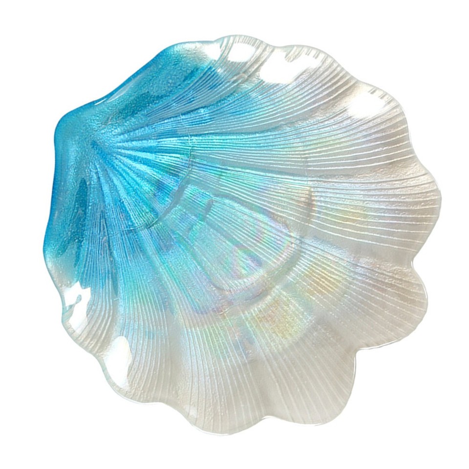Glass Storage Tray Shell Vintage Decor Aesthetic Shape Jewelry Dish ...