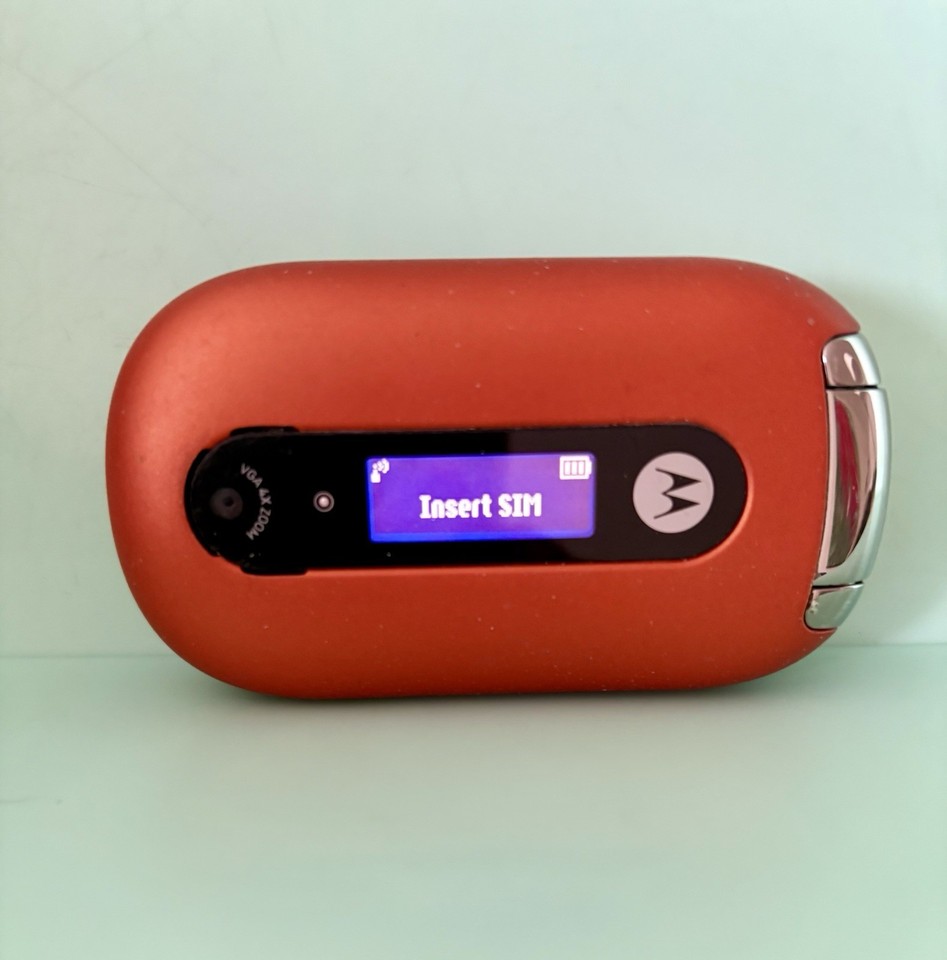 Motorola PEBL U6 Orange ( Unlocked ) Mobile Phone Fully Working ...