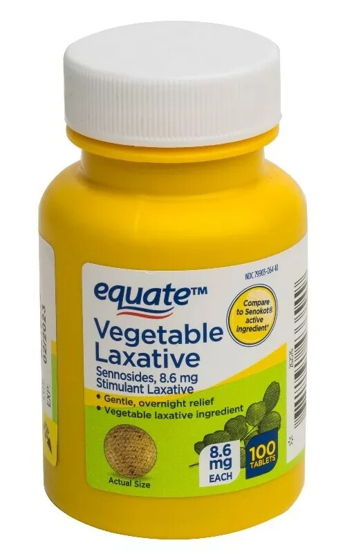 EQUATE Natural Vegetable Laxative - 100 Tablets for sale online | eBay