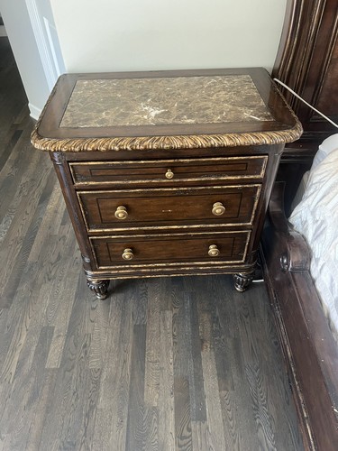 Pair of two Marge Carson night stands. With marble top | eBay