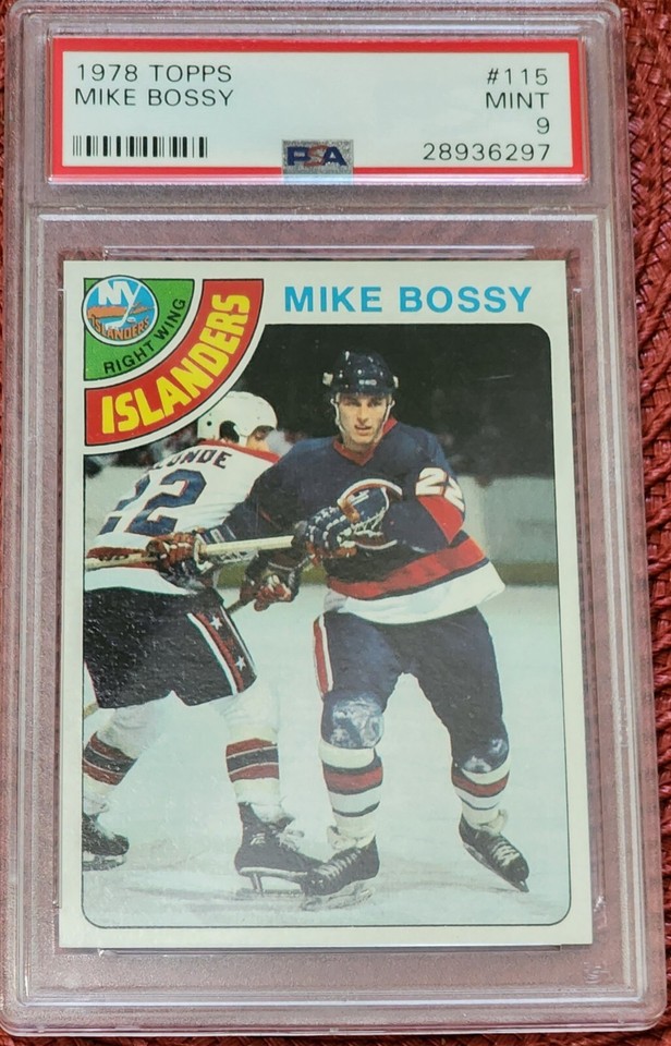 Mike Bossy RC Rookie 1978 TOPPS #115 New York Islanders {RIP} PSA 9 ...