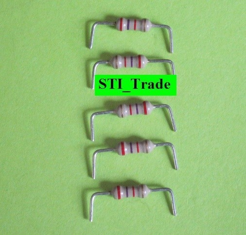 2700 Ohm Resistors - Lot of 50 2.7 K Ohm 5% With BONUS Chart! 1/4W Pre ...