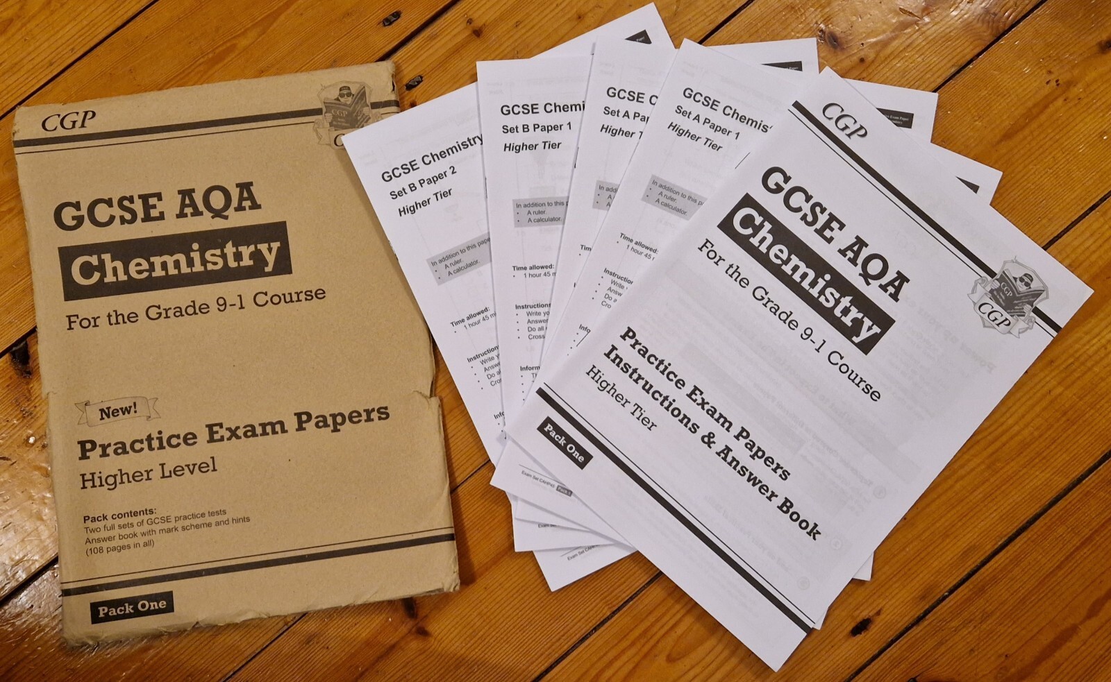 GCSE AQA Chemistry Practice Exam Papers Higher Level Packs 1 & 2 | eBay UK