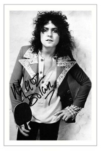 MARC BOLAN Signed Autograph PHOTO Fan Signature Gift Print Music T-REX ...