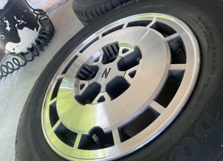 84-87 NISSAN Z31 300ZX FACTORY 15" WHEELS RIMS AND TIRES 15x6.5JJ 40300 ...