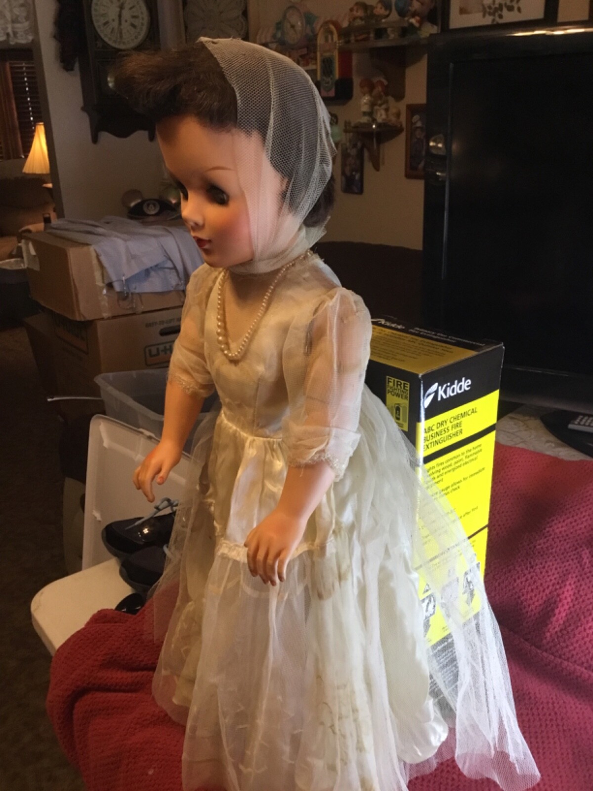 Vintage Walking Bride Doll 28” Tall Sleepy Eyes Eegee 1960s, Great ...