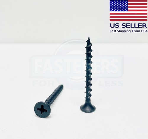Drywall Screw Steel #6x1 1/4 (1.25 in) inches Phosphate Coated (Choose ...