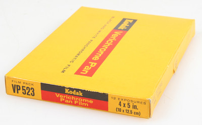 KODAK 4X5 FILM PACK VERICHROME PAN VP523 UNOPENED PACK | eBay