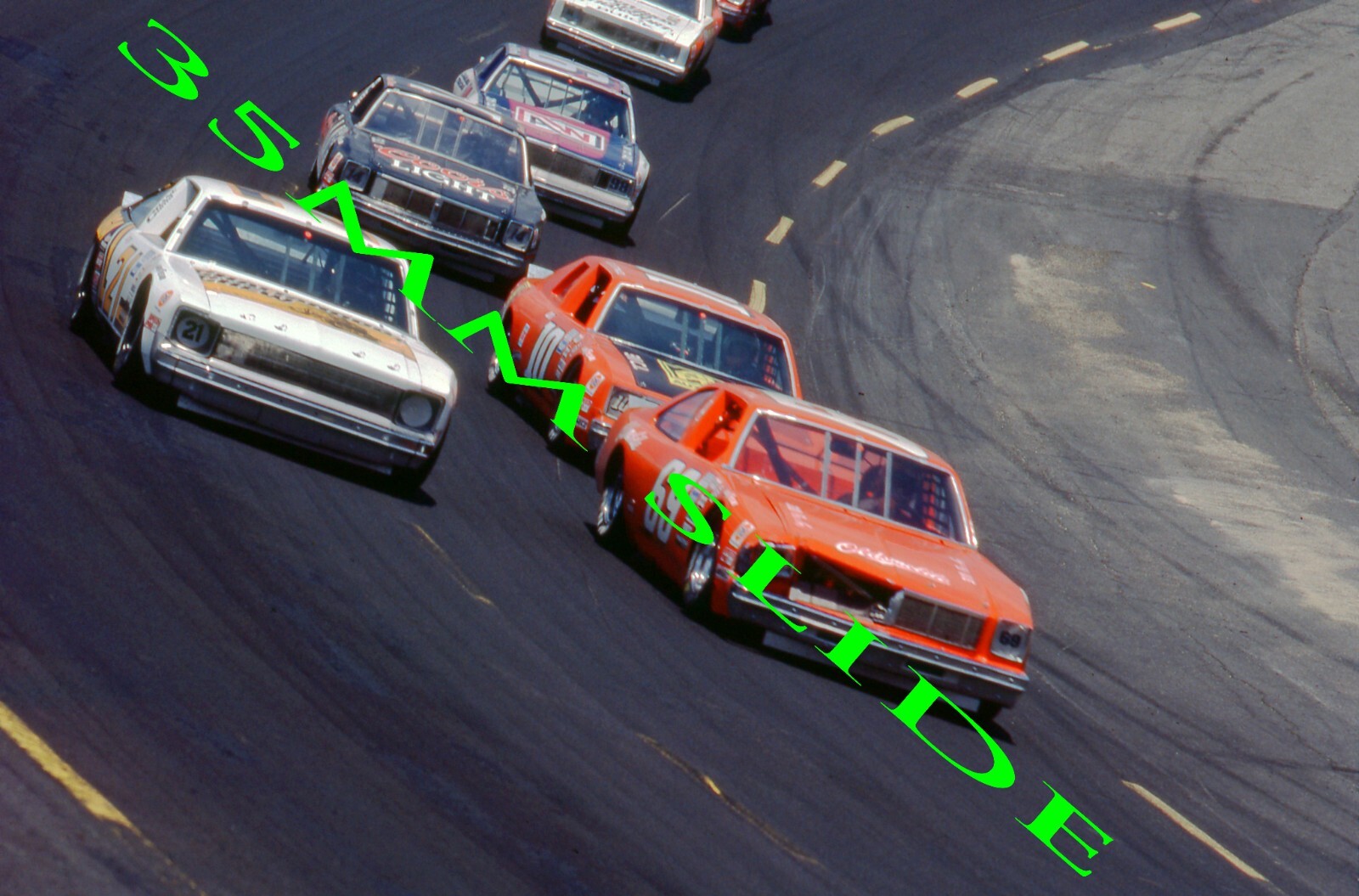 35MM NASCAR SLIDE - LARRY PEARSON + MORE 1985 BUSCH SERIES DAYTONA #V52 ...