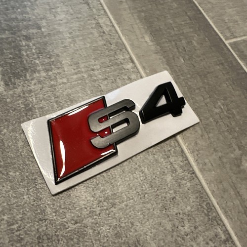 Audi S4 Emblem GLOSS BLACK Rear Trunk Lid Letter Badge S Line Logo ...