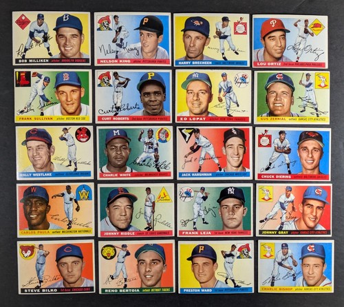 1955 Topps Baseball Starter Set 20 Cards | eBay
