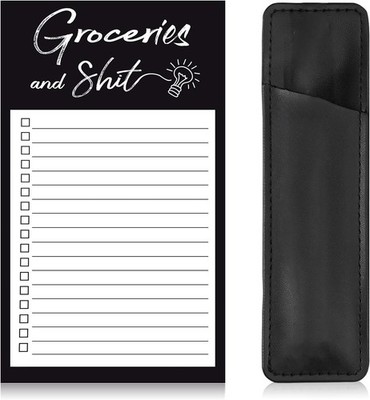 Grocery List Pads Funny Memo Notepad Magnet Refrigerator Notepad with 1 ...