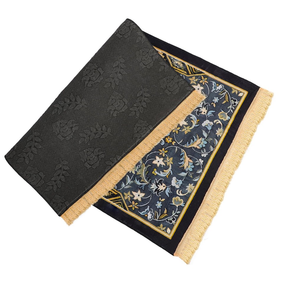 Thick Padded Muslim Prayer Rug Traditional Patterns Islam Prayer Mat ...